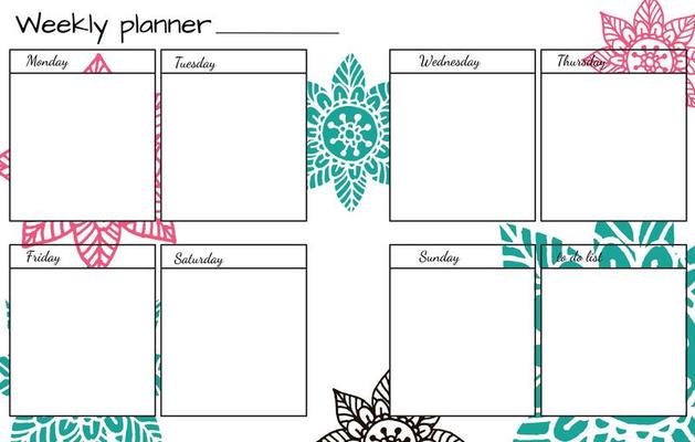 Planner Vector Art, Icons, And Graphics For Free Download