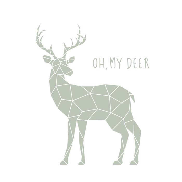 Geometric Deer Head Vector Art, Icons, and Graphics for Free Download
