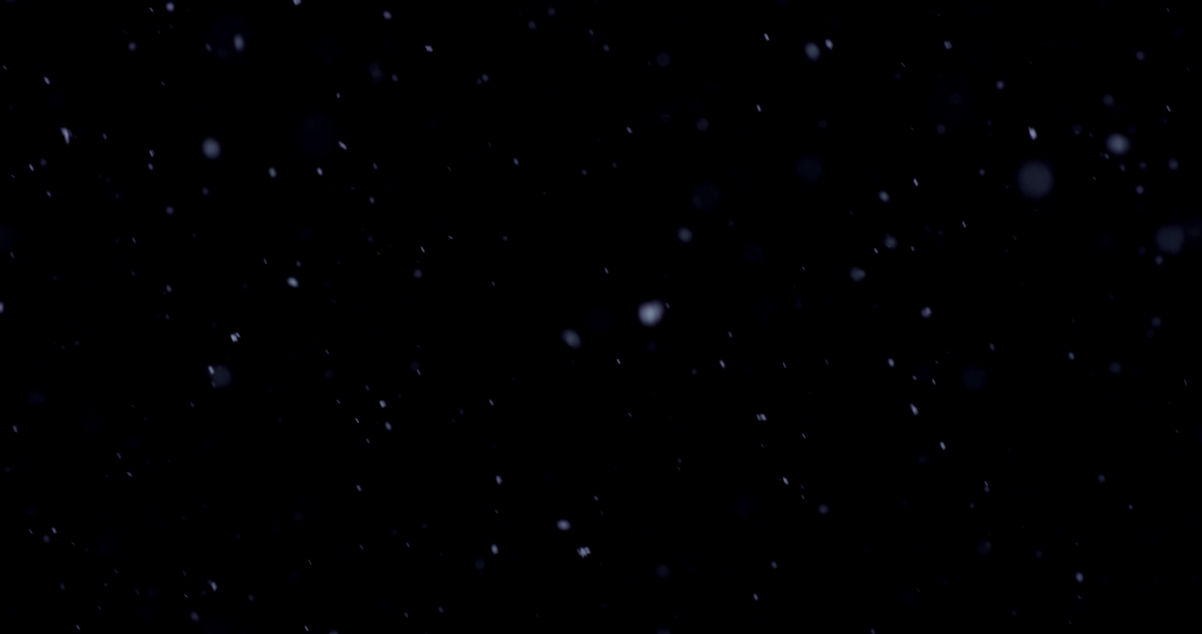 Winter scene with few snow particles falling slowly in darkness in 4K 1785226 Stock Video at ...