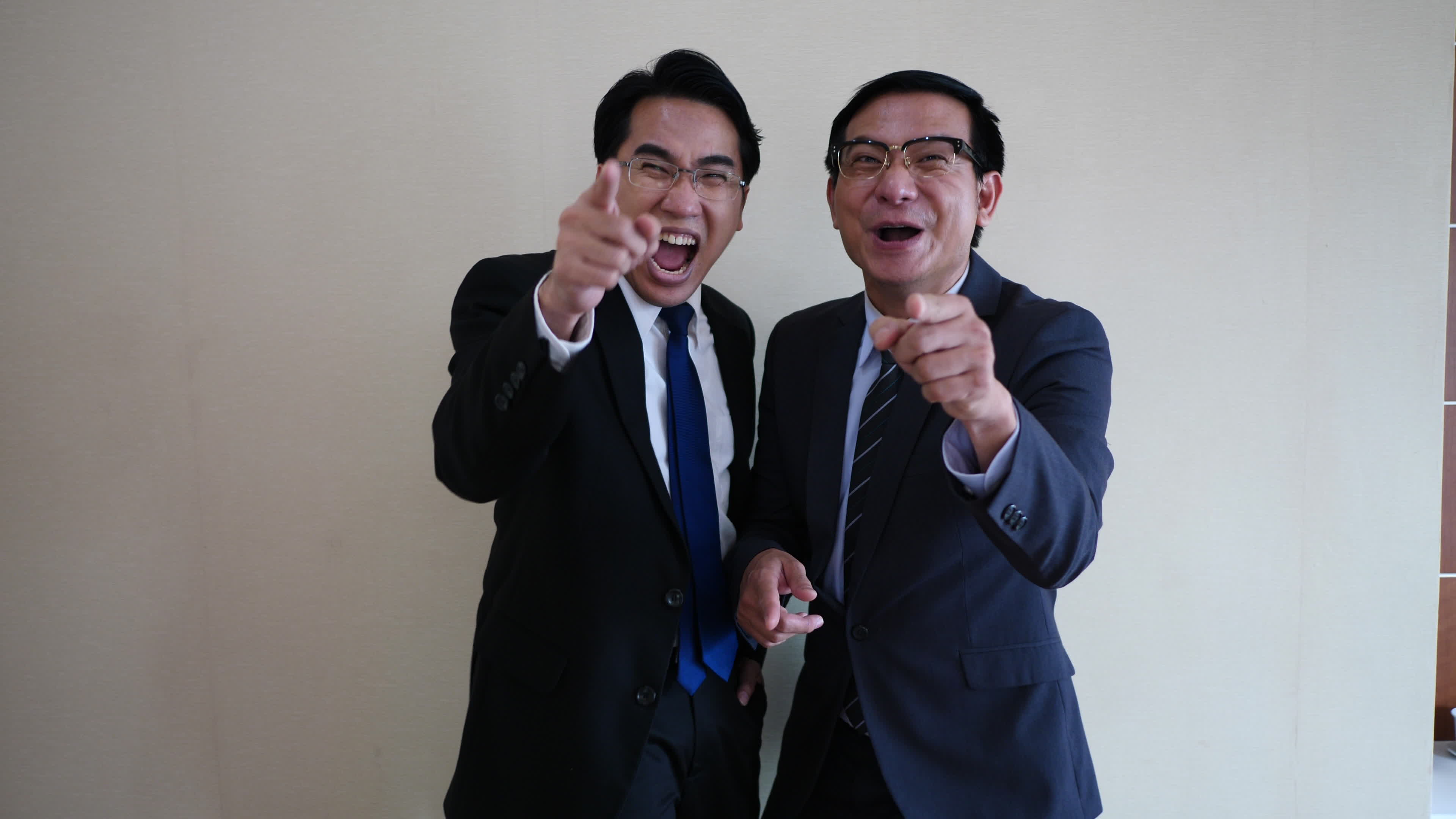 Two businessman laughing. 1785969 Stock Video at Vecteezy