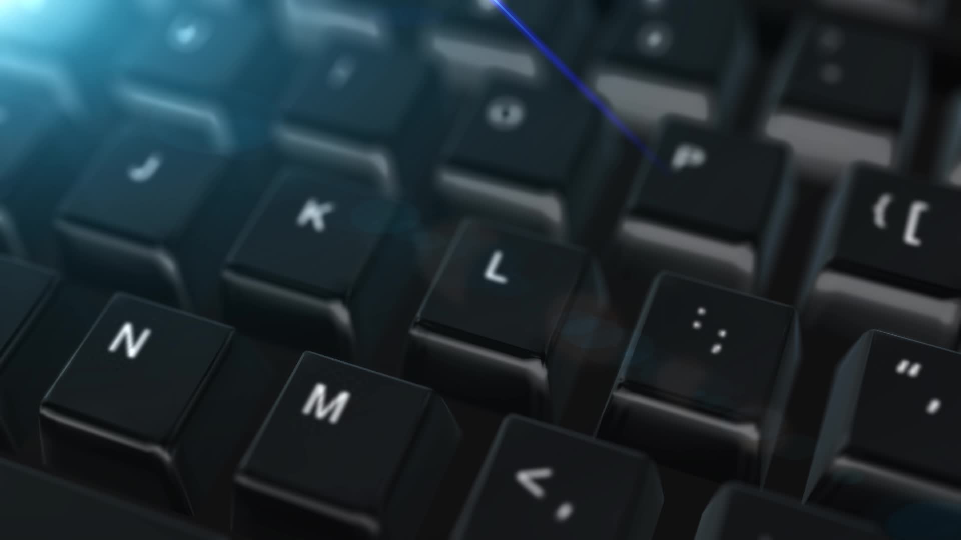 Animation close up computer keyboard with Share Button 1787784 Stock ...