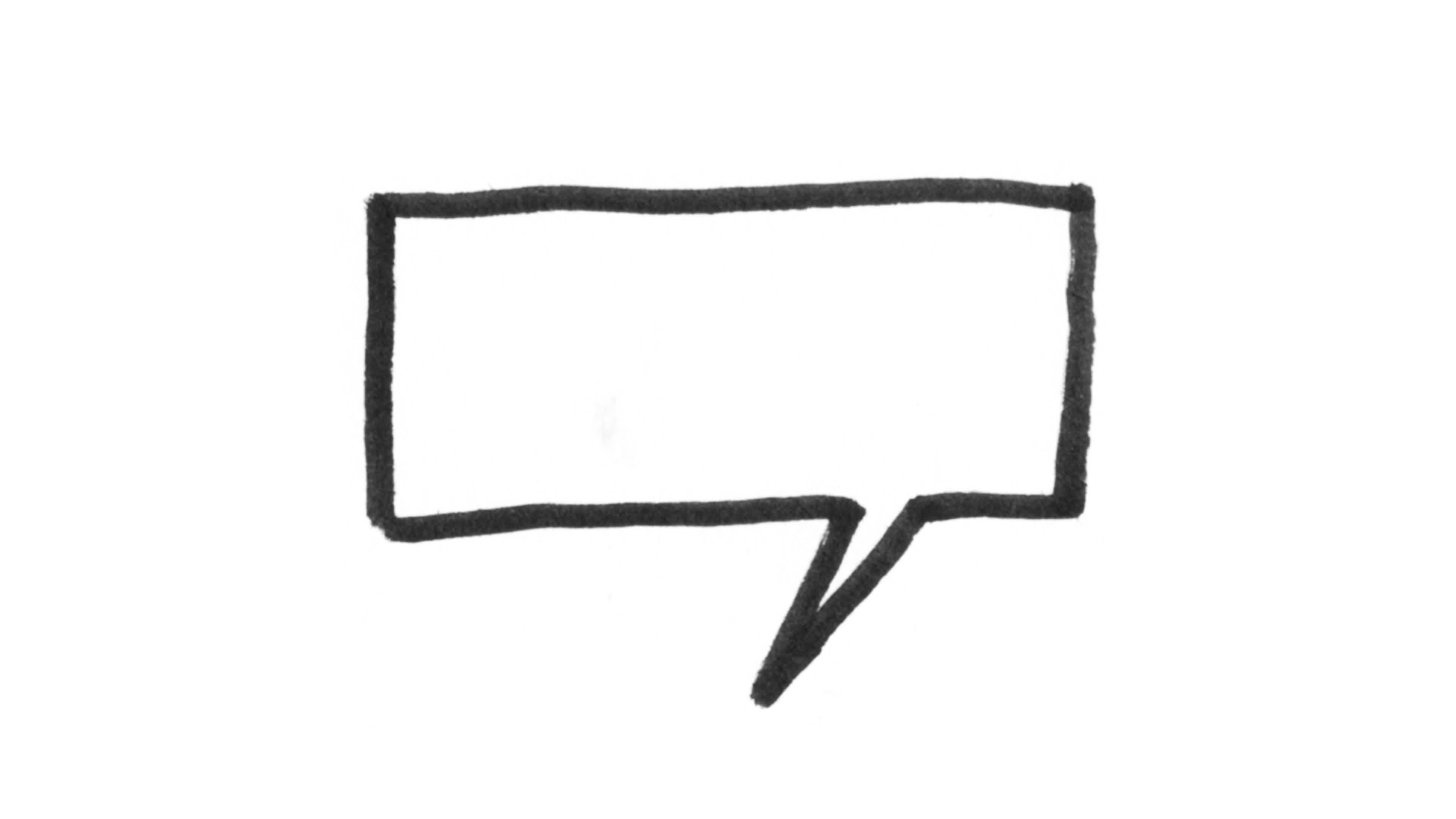 Speech Bubble Hand Drawn Animation Loop 1790613 Stock Video at Vecteezy