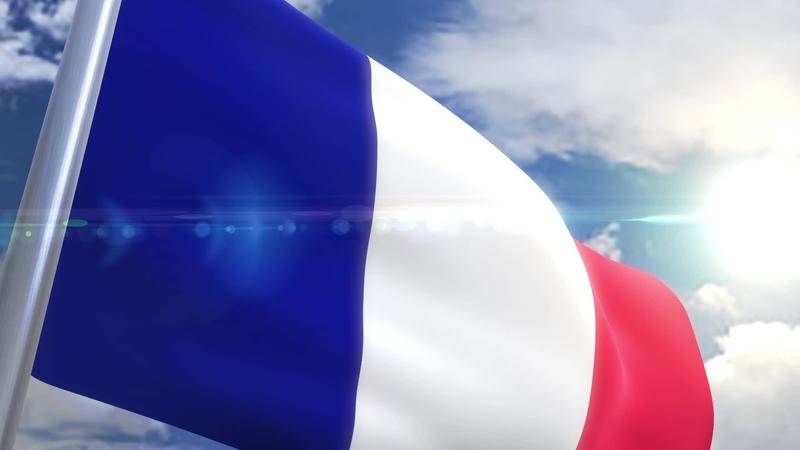Waving flag of France Animation 1793655 Stock Video at Vecteezy