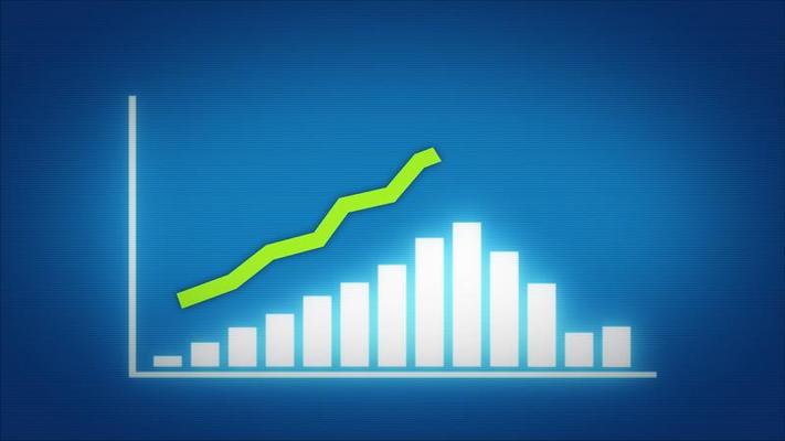 Increasing Graph Stock Video Footage for Free Download