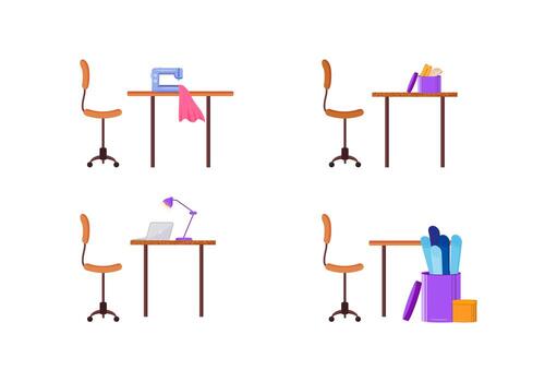 Homeplants flat vector object set 1815302 Vector Art at Vecteezy