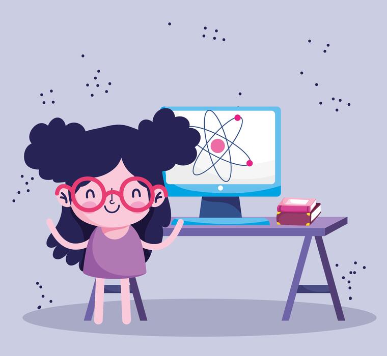 Student With Computer Vector Art, Icons, and Graphics for Free Download