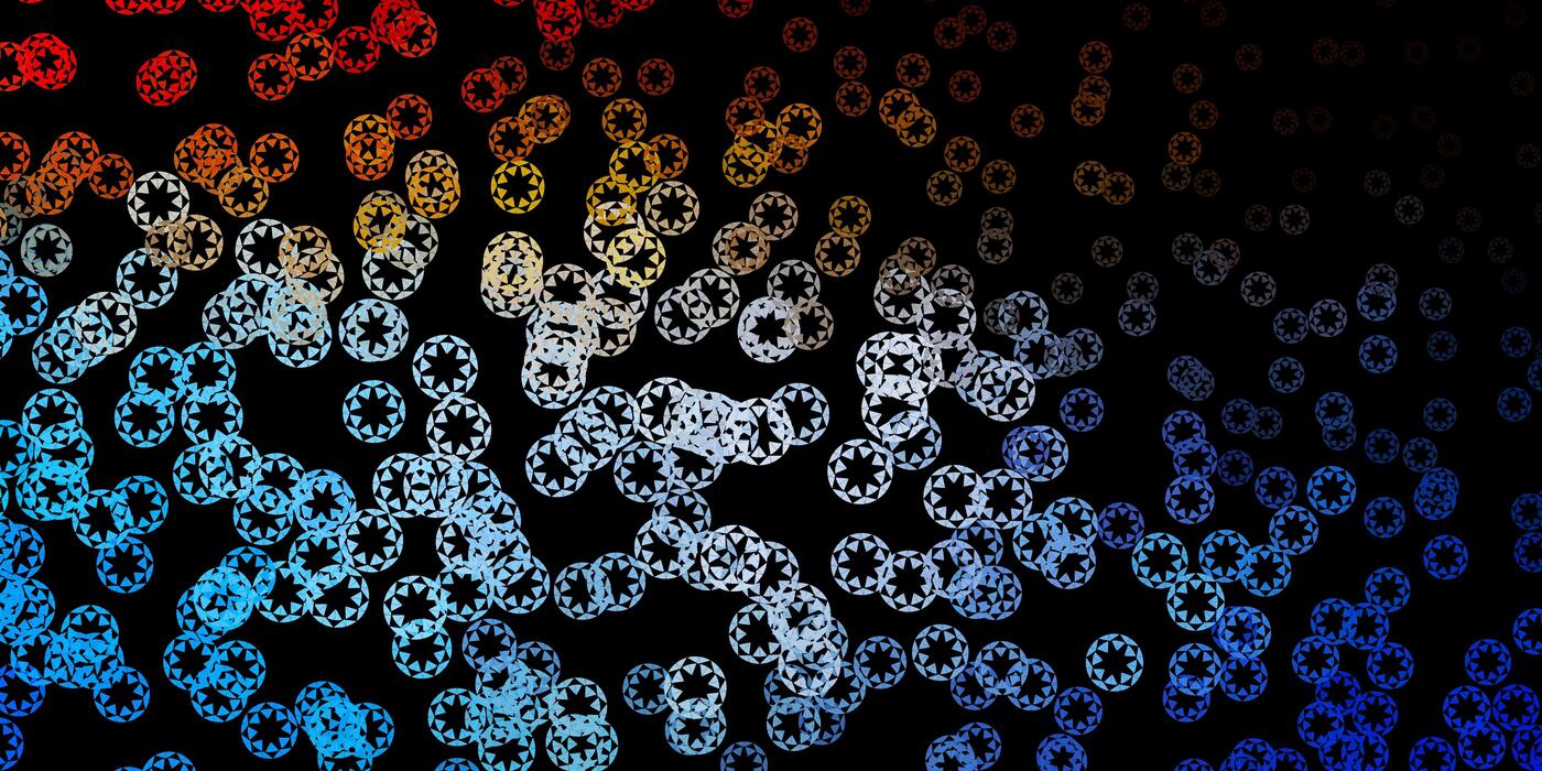 Light Blue Yellow Vector Template With Circles Abstract Colorful Disks On Simple Gradient