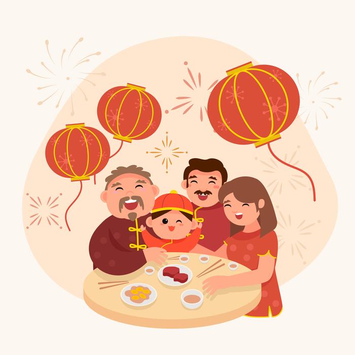 Chinese New Year Vector Art, Icons, and Graphics for Free Download
