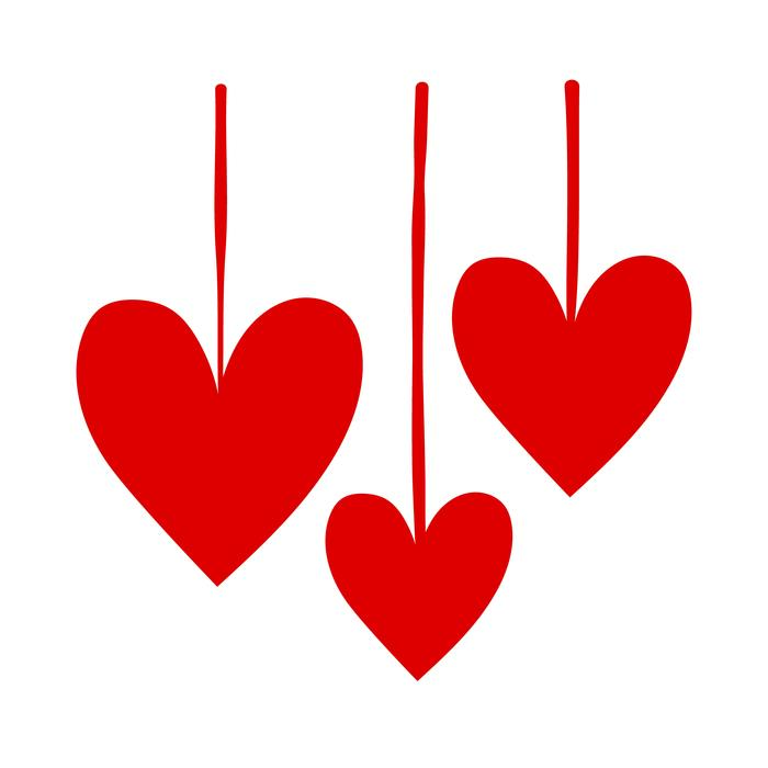 Hanging Hearts Vector Art, Icons, and Graphics for Free Download