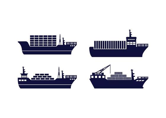 Cargo Ship Vector Art Icons And Graphics For Free Download