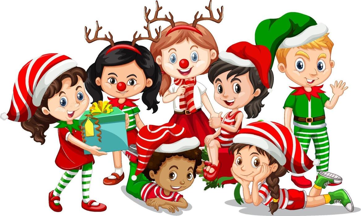 Christmas Kids Vector Art, Icons, and Graphics for Free Download