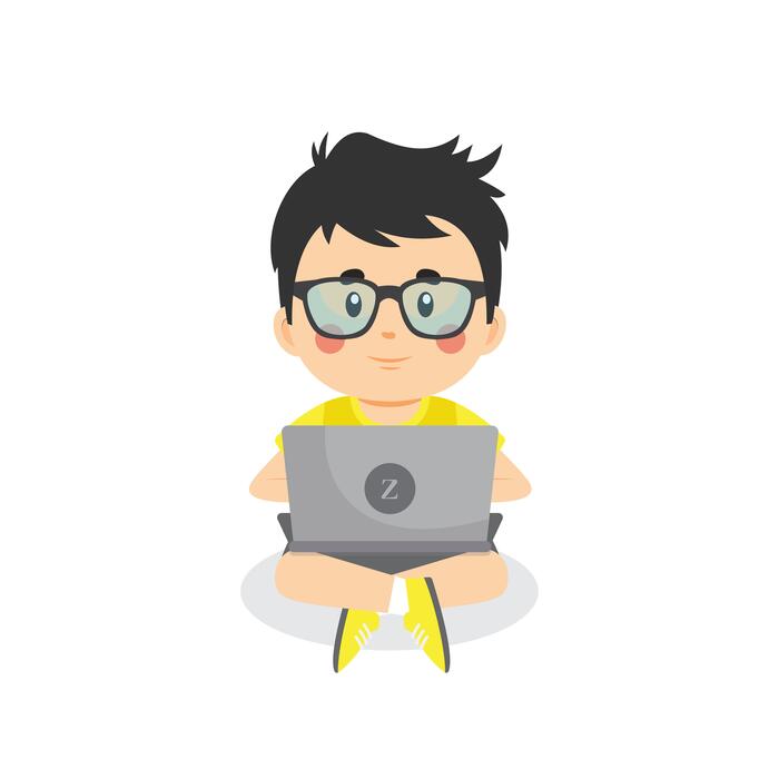 Person Using Computer Vector Art, Icons, and Graphics for Free Download