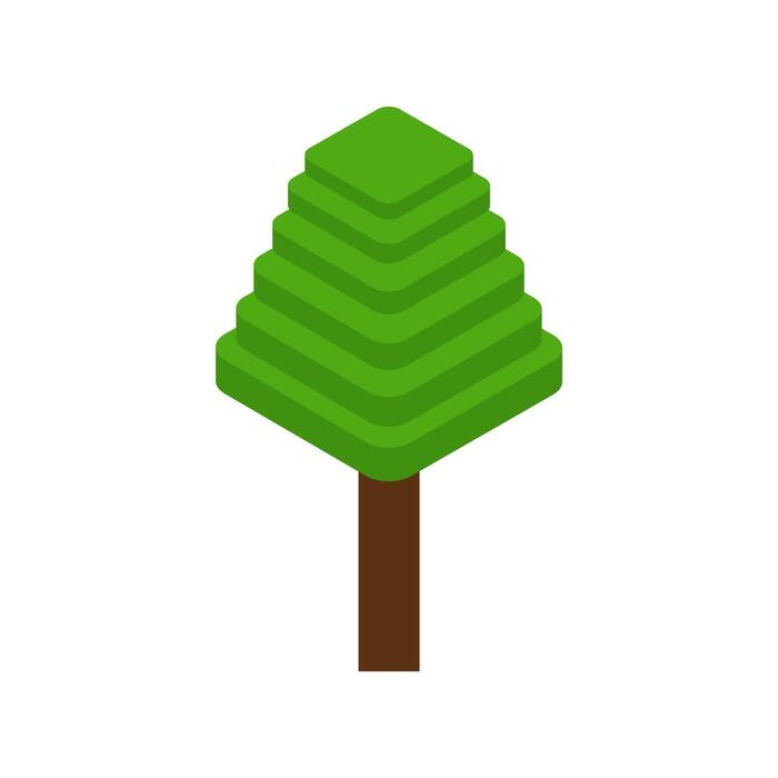 Axonometric Tree Vector Art, Icons, and Graphics for Free Download