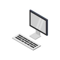 Isometric Computer Illustrated On White Background 1983826 Vector Art ...