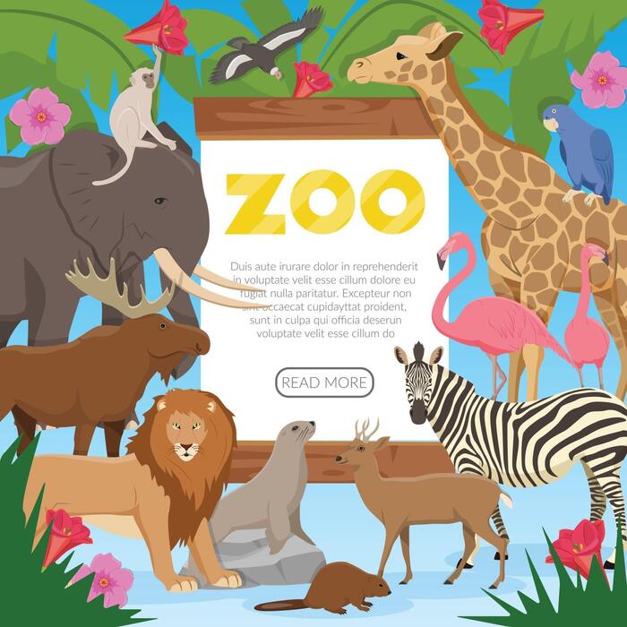 Zoo Vector Art, Icons, and Graphics for Free Download