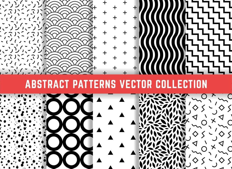 Simple Black And White Patterns Vector Art, Icons, and Graphics for ...
