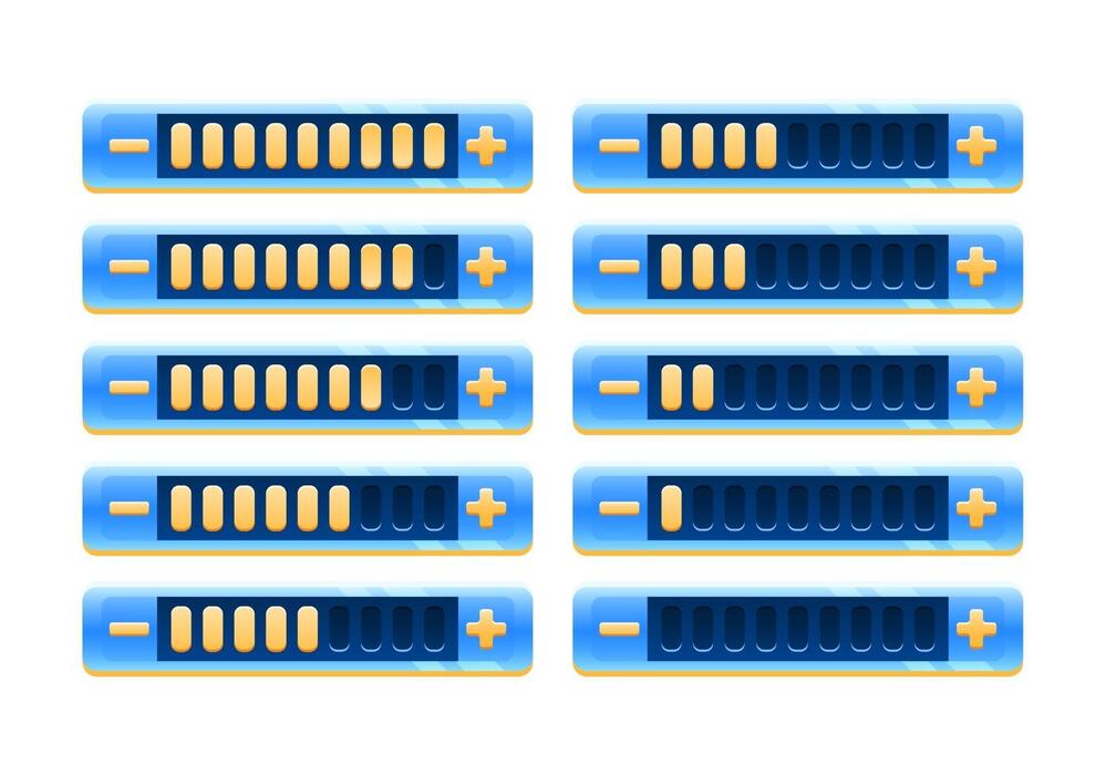 Game Progress Bar Vector Art, Icons, and Graphics for Free Download