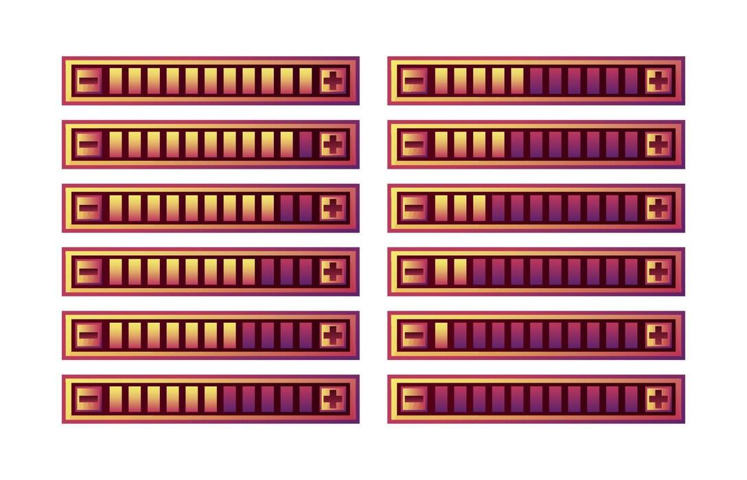 Game Progress Bar Vector Art, Icons, and Graphics for Free Download