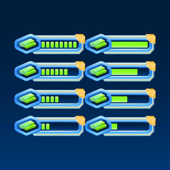 Game Progress Bar Vector Art, Icons, and Graphics for Free Download