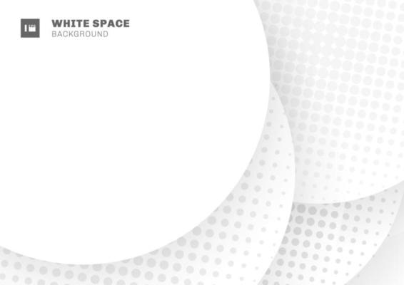 Abstract White And Gray Circles Layer Overlapping Background 2070811