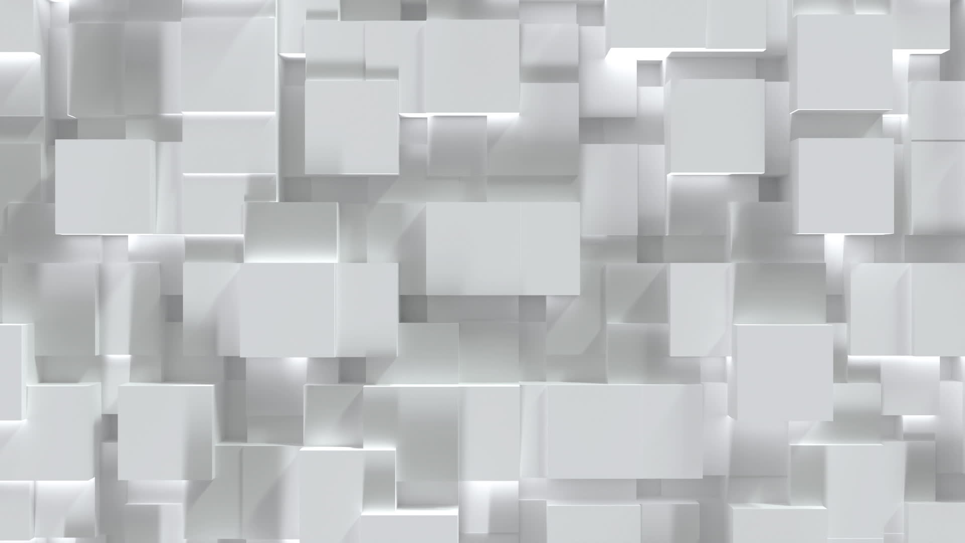 Abstract White Cube Block On Random Level Surface 2015436 Stock Video