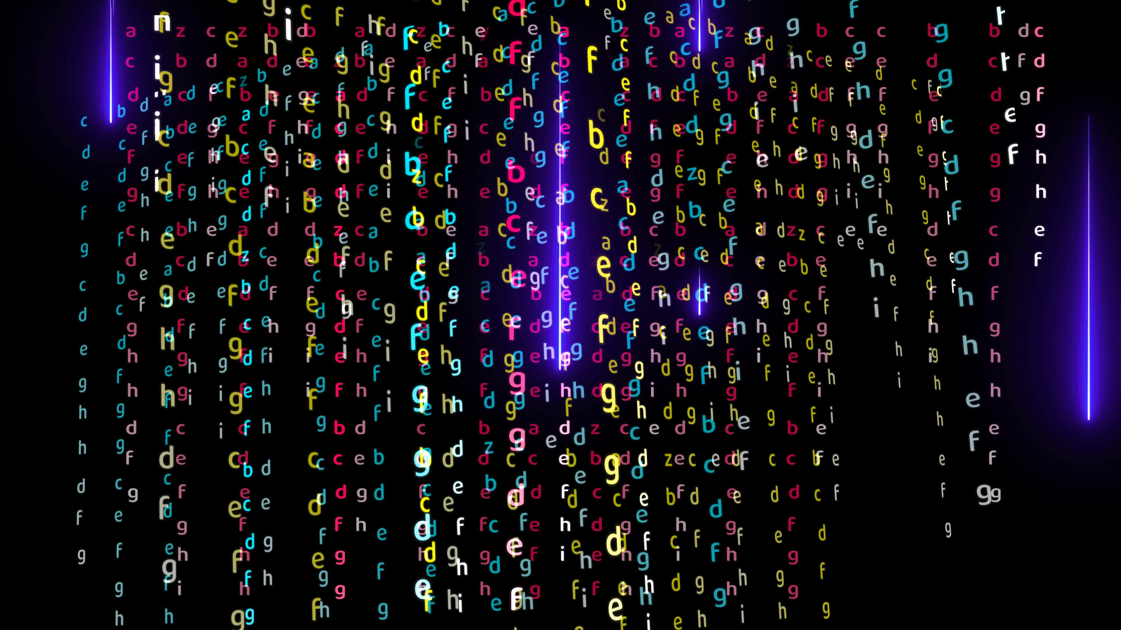 Matrix alphabet text effect 2016200 Stock Video at Vecteezy