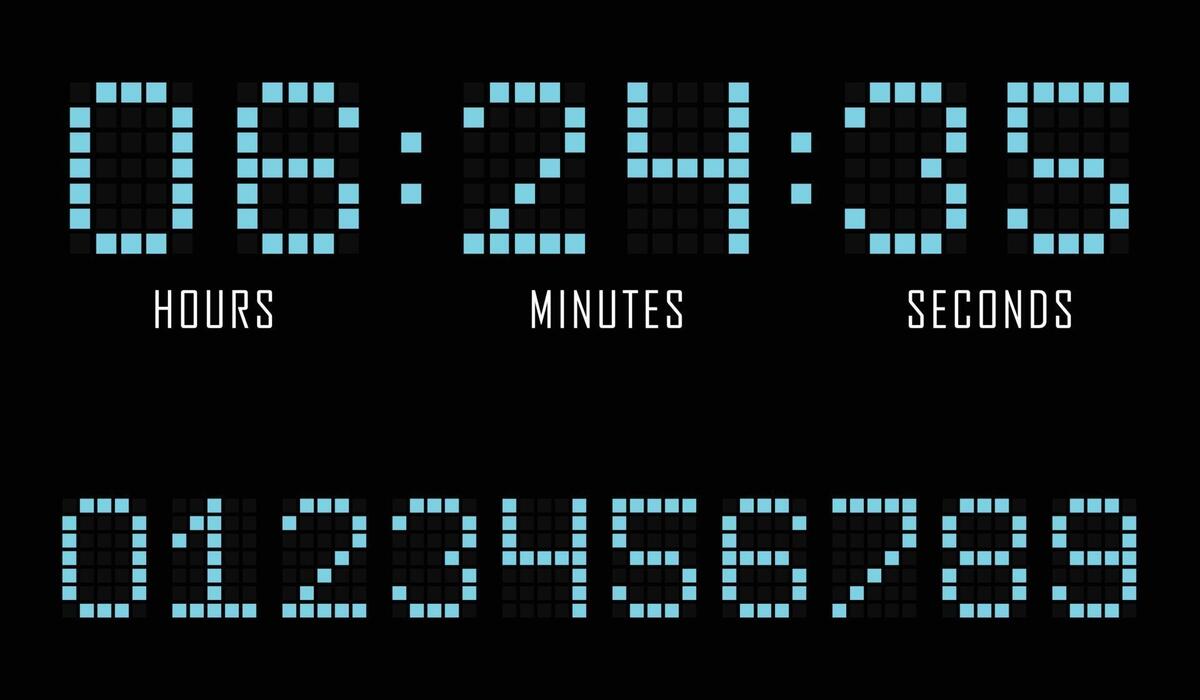 Digital Clock Vector Art, Icons, and Graphics for Free Download