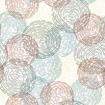 Abstract doodle circles pattern template design of artwork. Simply ...