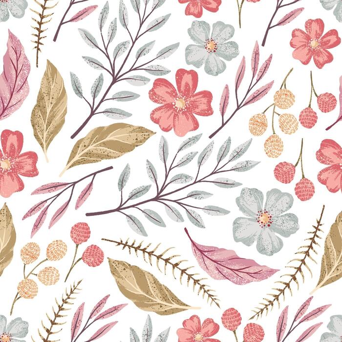 Small Flower Pattern Vector Art, Icons, and Graphics for Free Download