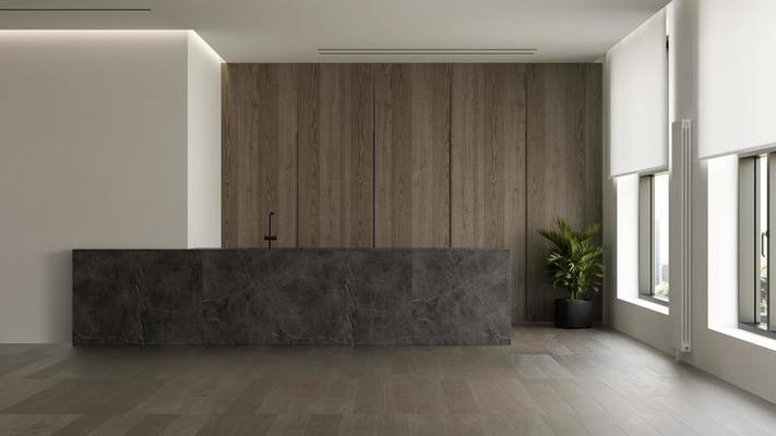 Interior Of An Empty Modern Living Room In 3d Rendering Stock Photos ...