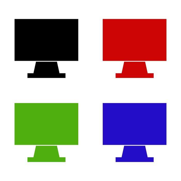 Computer Set On White Background 2149652 Vector Art at Vecteezy