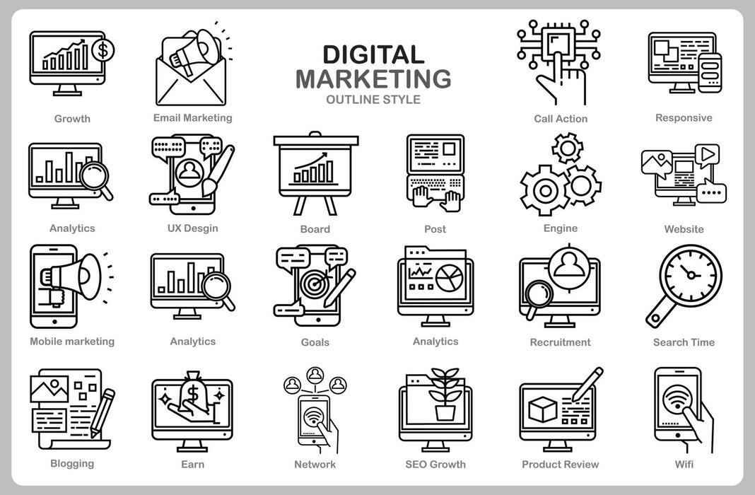 Marketing Icons Vector Art, Icons, and Graphics for Free Download