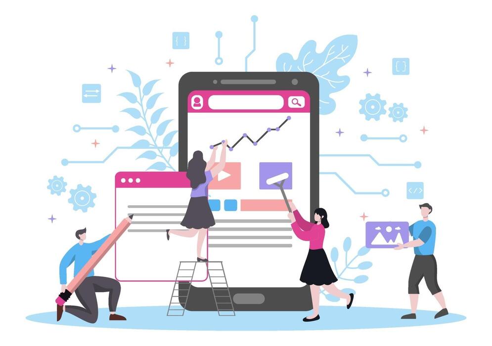 Mobile Application Development Vector Art Icons And Graphics For Free Download