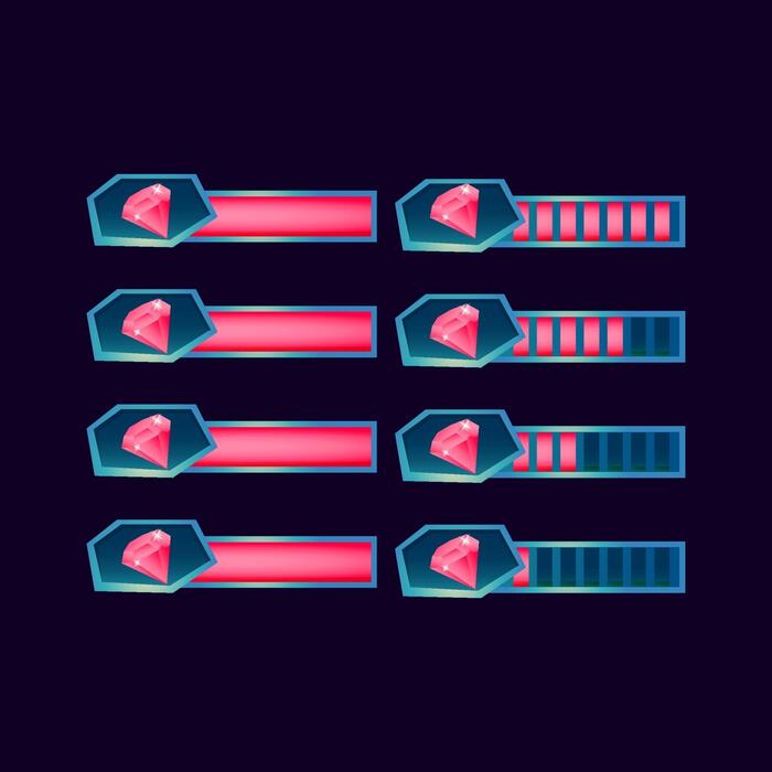 Game Progress Bar Vector Art, Icons, and Graphics for Free Download