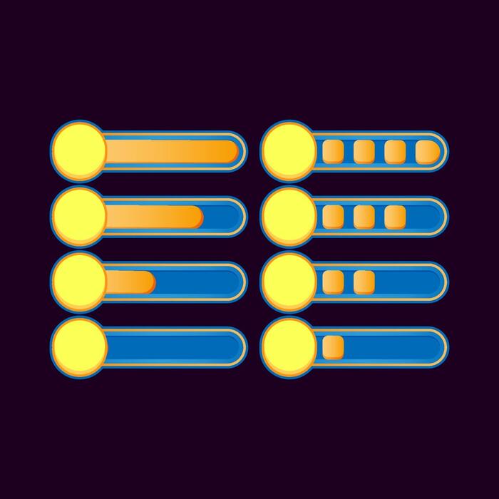 Game Progress Bar Vector Art, Icons, and Graphics for Free Download