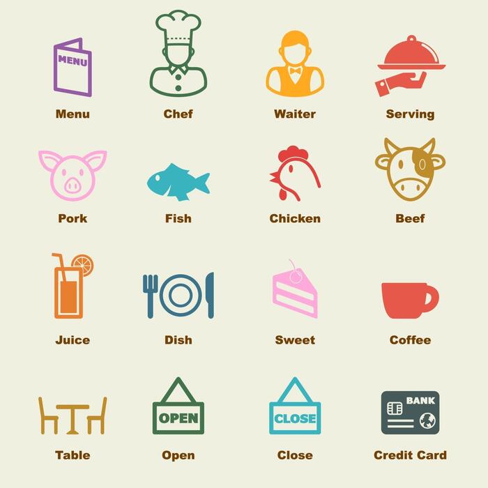 Restaurant Elements Vector Art, Icons, and Graphics for Free Download