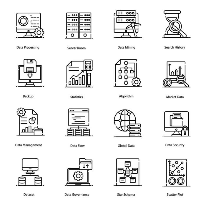 Data Icon Vector Art, Icons, and Graphics for Free Download