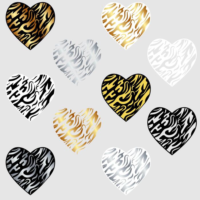 Zebra Heart Vector Art, Icons, and Graphics for Free Download