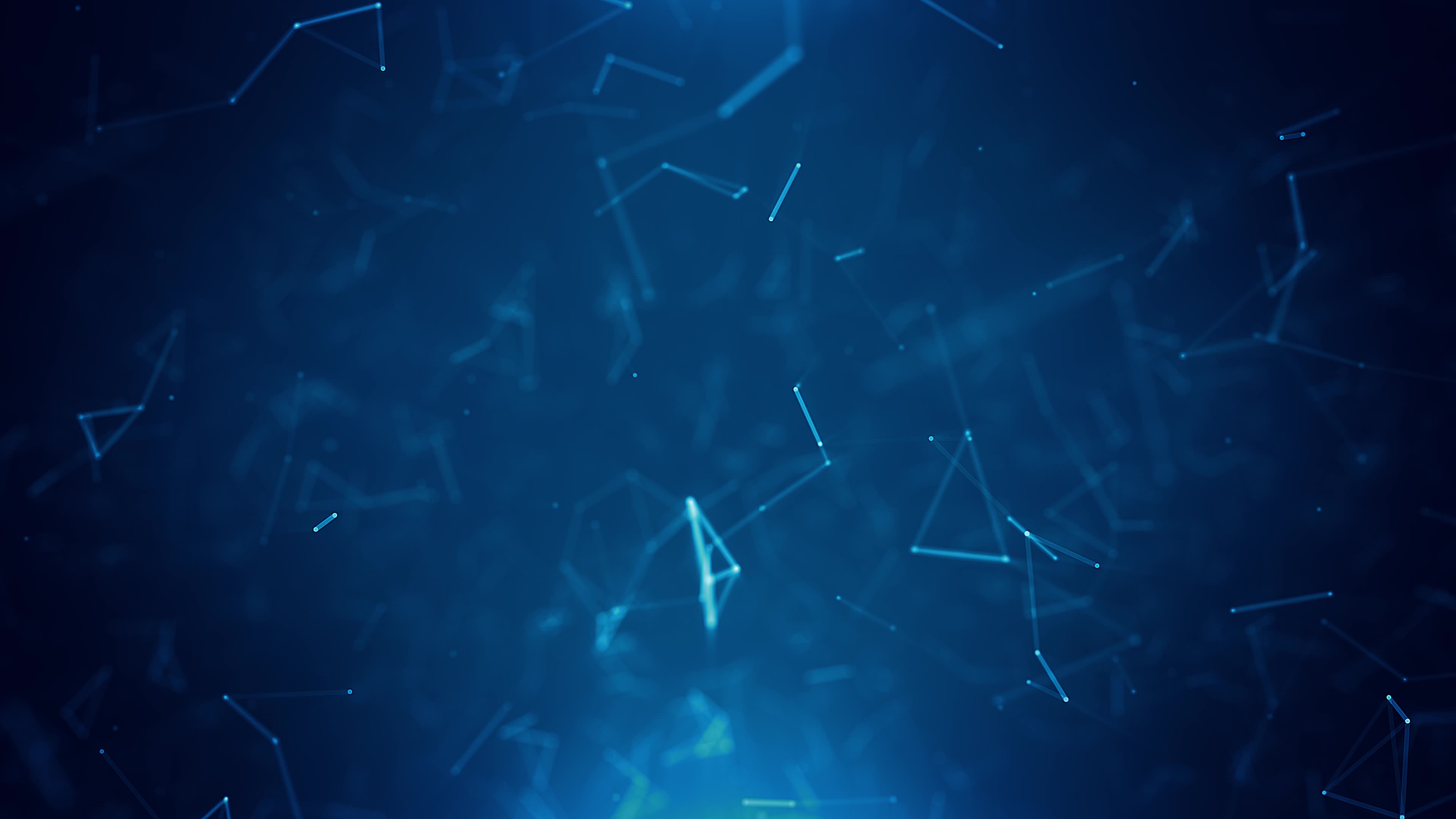 Abstract Lines and Dots Floating Over Blue for Digital Technology ...