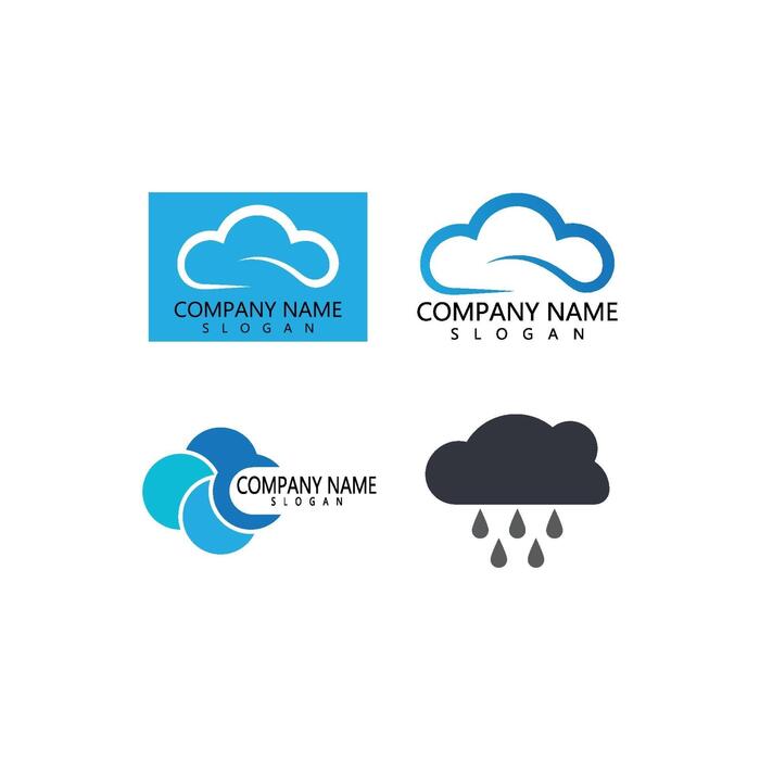 Cloudy Logo Vector Art, Icons, and Graphics for Free Download