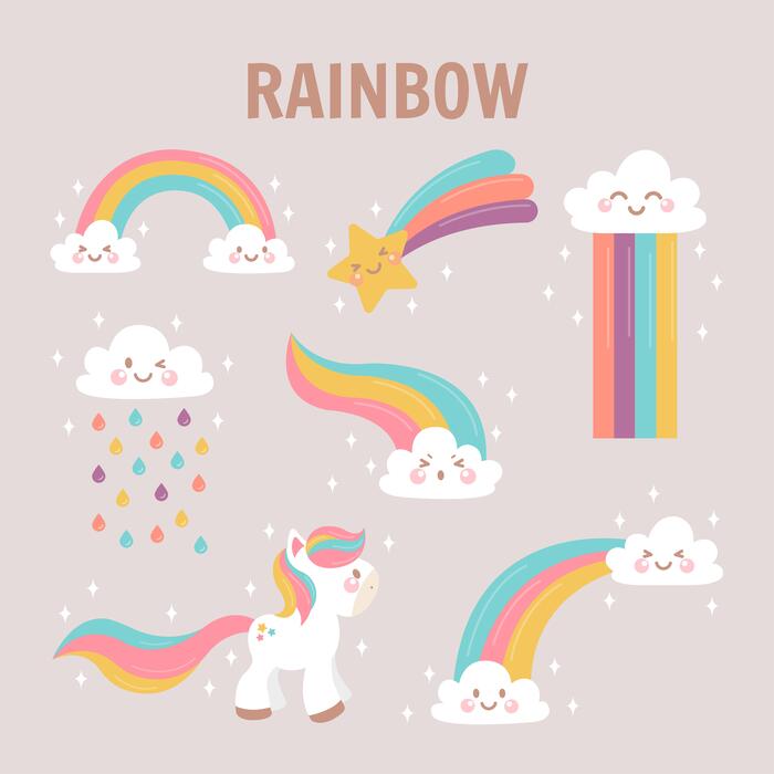 Rainbow Vector Art, Icons, and Graphics for Free Download