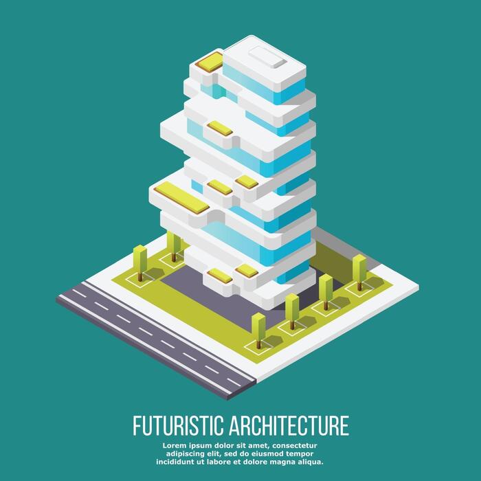 Isometric Architecture Vector Art, Icons, and Graphics for Free Download