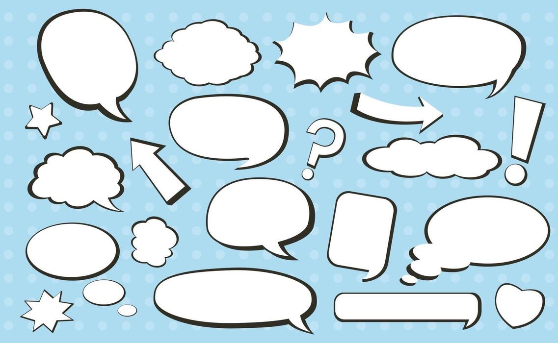 Comic Speech Bubble Vector Art, Icons, and Graphics for Free Download