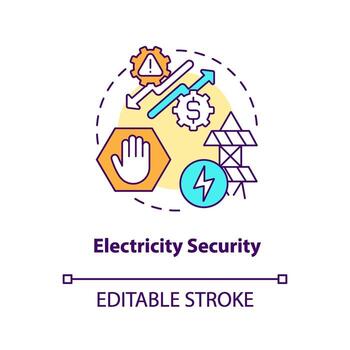 Renewable energy security concept icon 2310557 Vector Art at Vecteezy