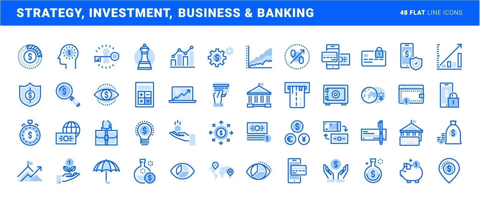 Business Icon Set Vector Art, Icons, and Graphics for Free Download