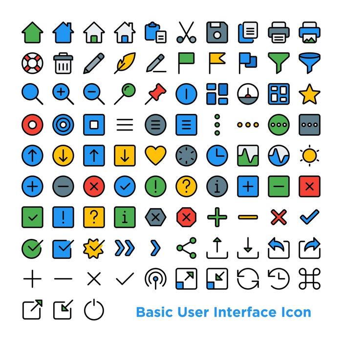 Basic Icons Vector Art, Icons, and Graphics for Free Download