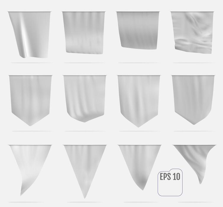 Pennant Mockup Vector Art, Icons, and Graphics for Free Download