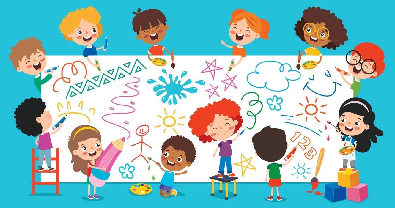 Kids Line Drawing Vector Art, Icons, and Graphics for Free Download