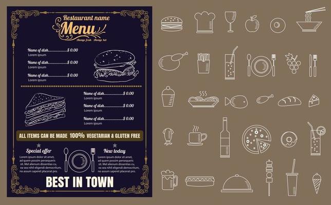 Menu Vector Art, Icons, and Graphics for Free Download
