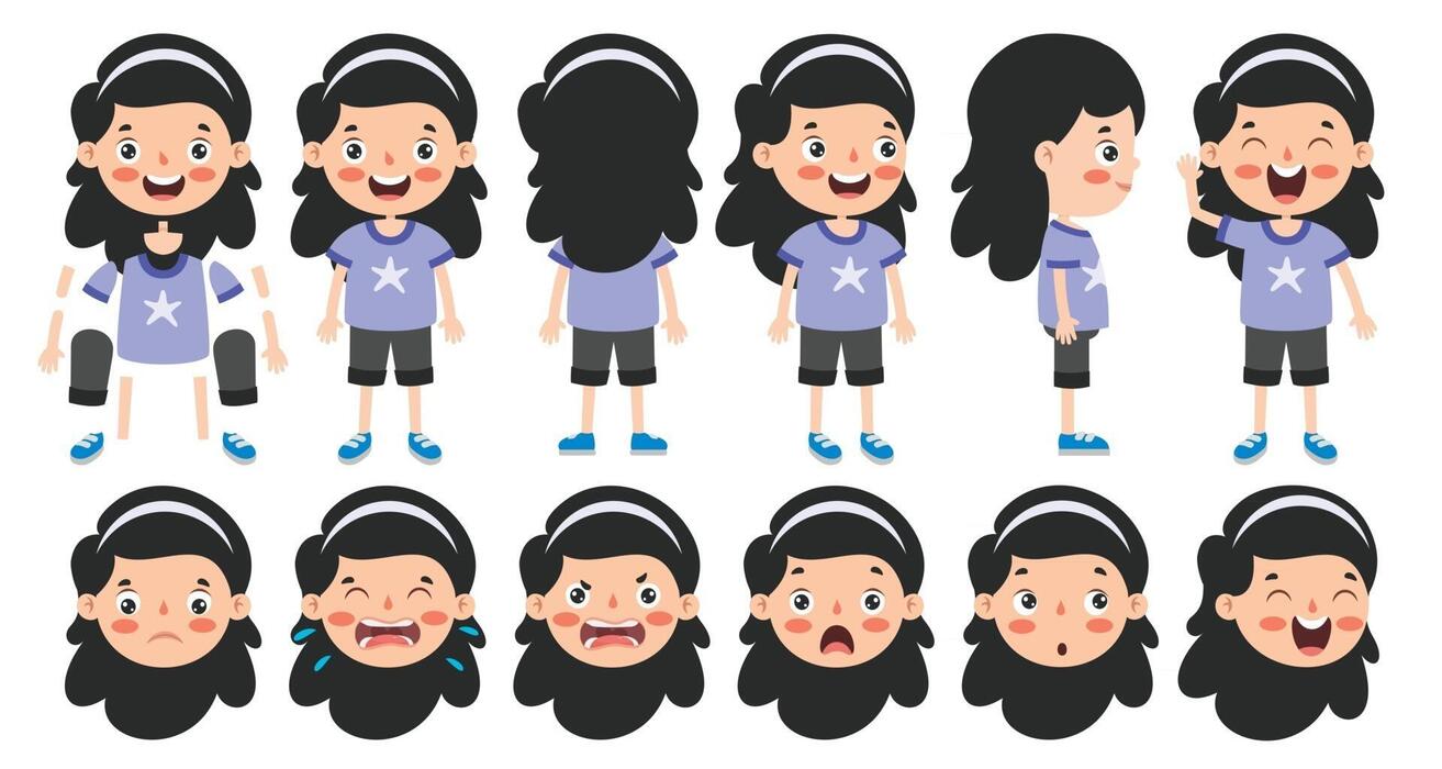 Animated Characters Vector Art, Icons, and Graphics for Free Download